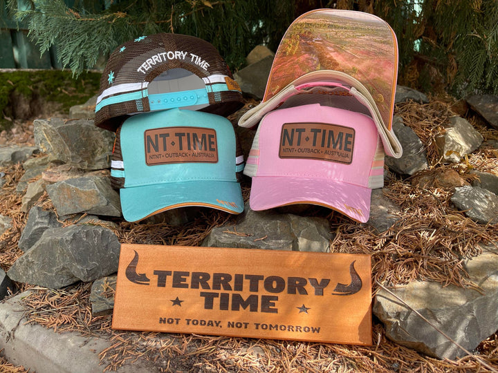 NT TIME "Station Life" LEATHER PATCH HAT - Fairy Floss – Not Today, Not ...