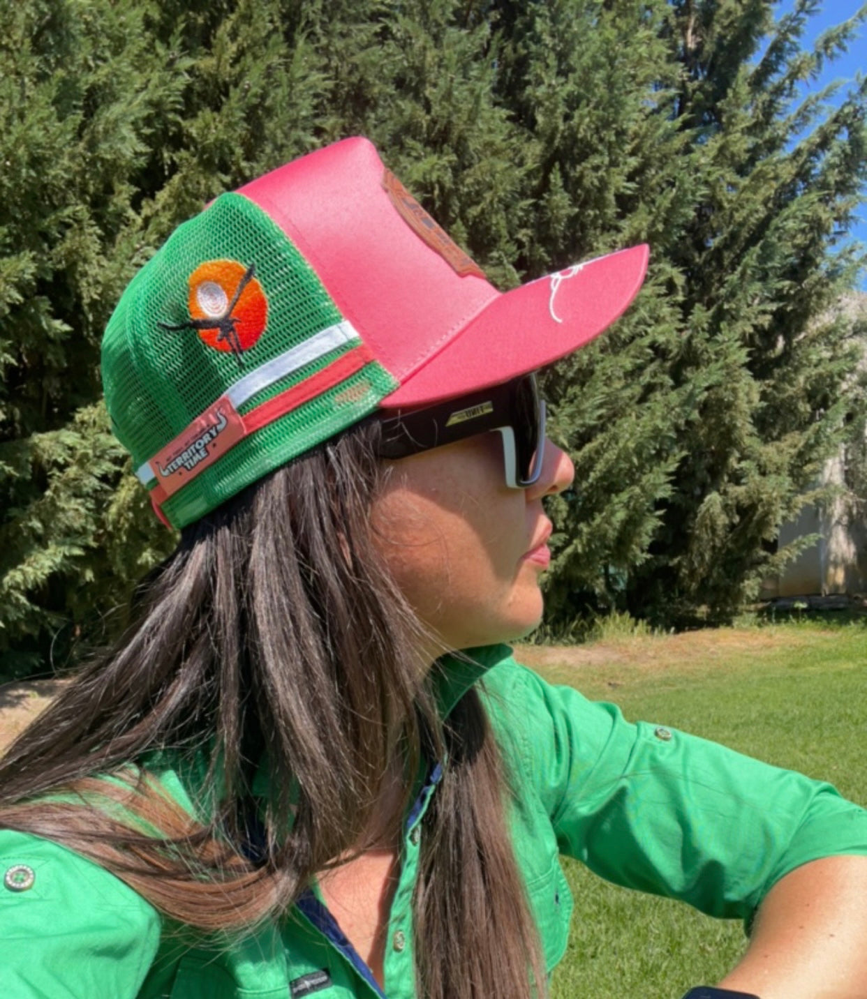 TERRITORY TIME "Watermelon" LEATHER PATCH HAT – Not Today, Not Tomorrow