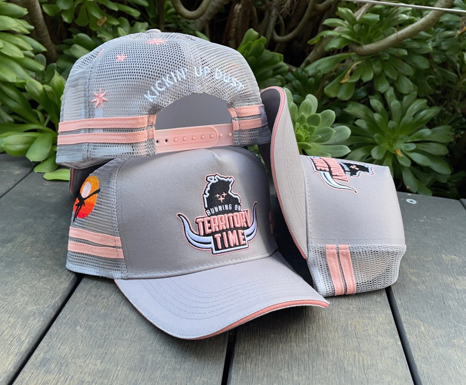 TERRITORY TIME "Kickin Up Dust" HAT - Pink Stripe – Not Today, Not Tomorrow