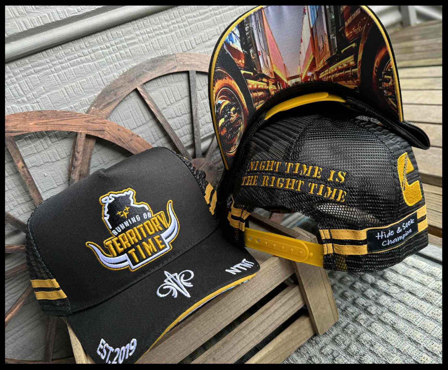 TERRITORY TIME "Night Time is the Right Time" HAT – Not Today, Not Tomorrow