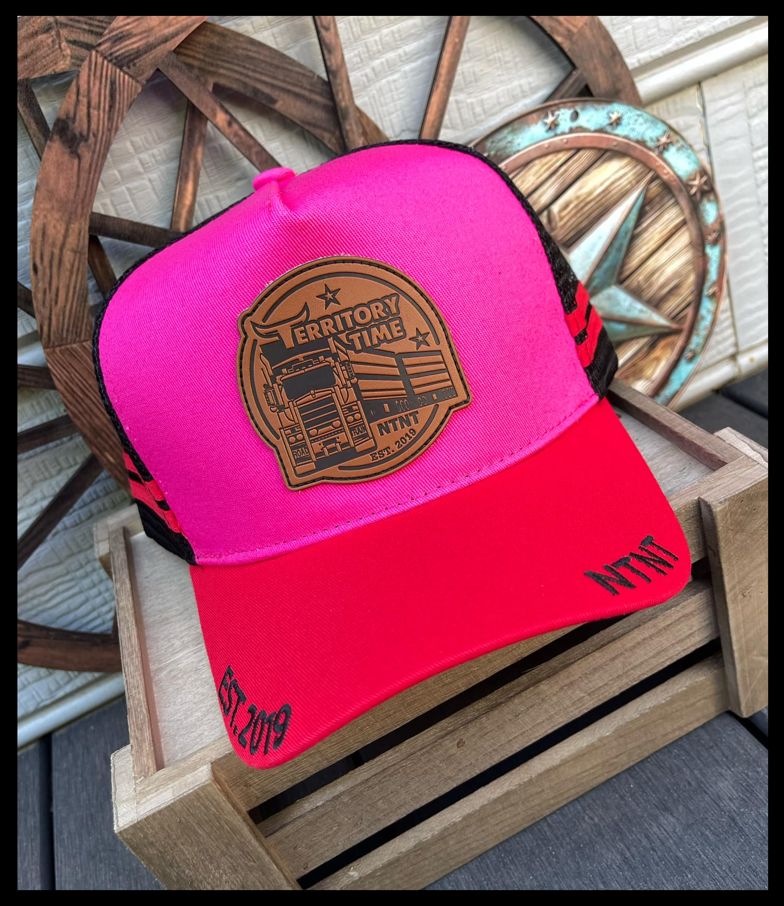 TERRITORY TIME "Strawberry" LEATHER PATCH HAT – Not Today, Not Tomorrow