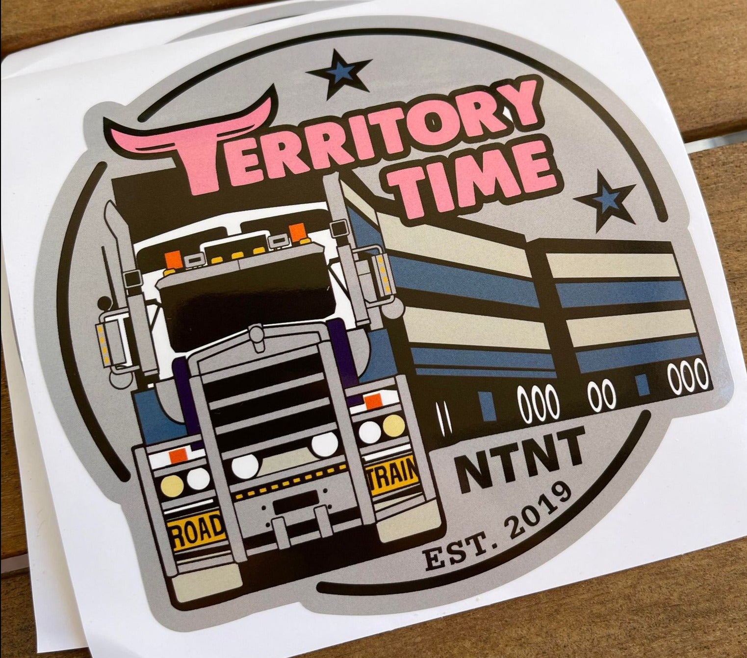 TERRITORY TIME STOCK CRATE STICKER – Not Today, Not Tomorrow